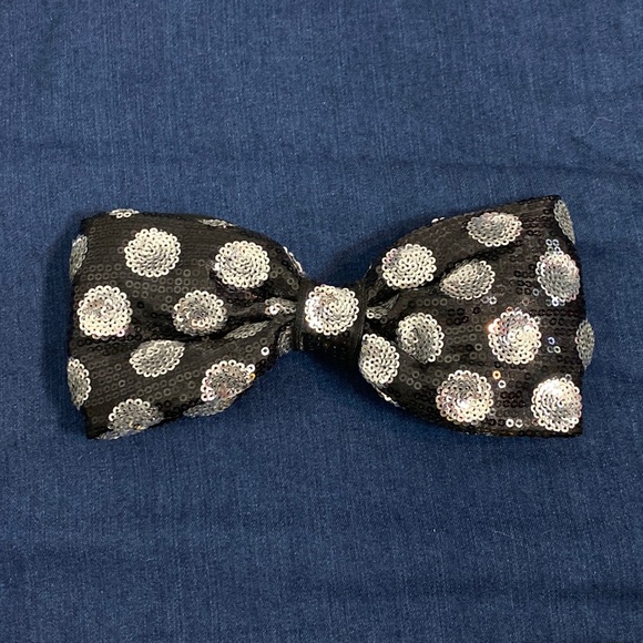 Disney | Accessories | Disney Classic Black And Silver Sequin Sparkle ...